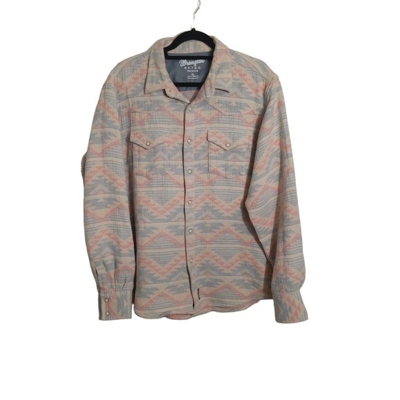 Wrangler | Shirts | Wrangler Retro Premium Aztec Southern Jacquard Ls ...